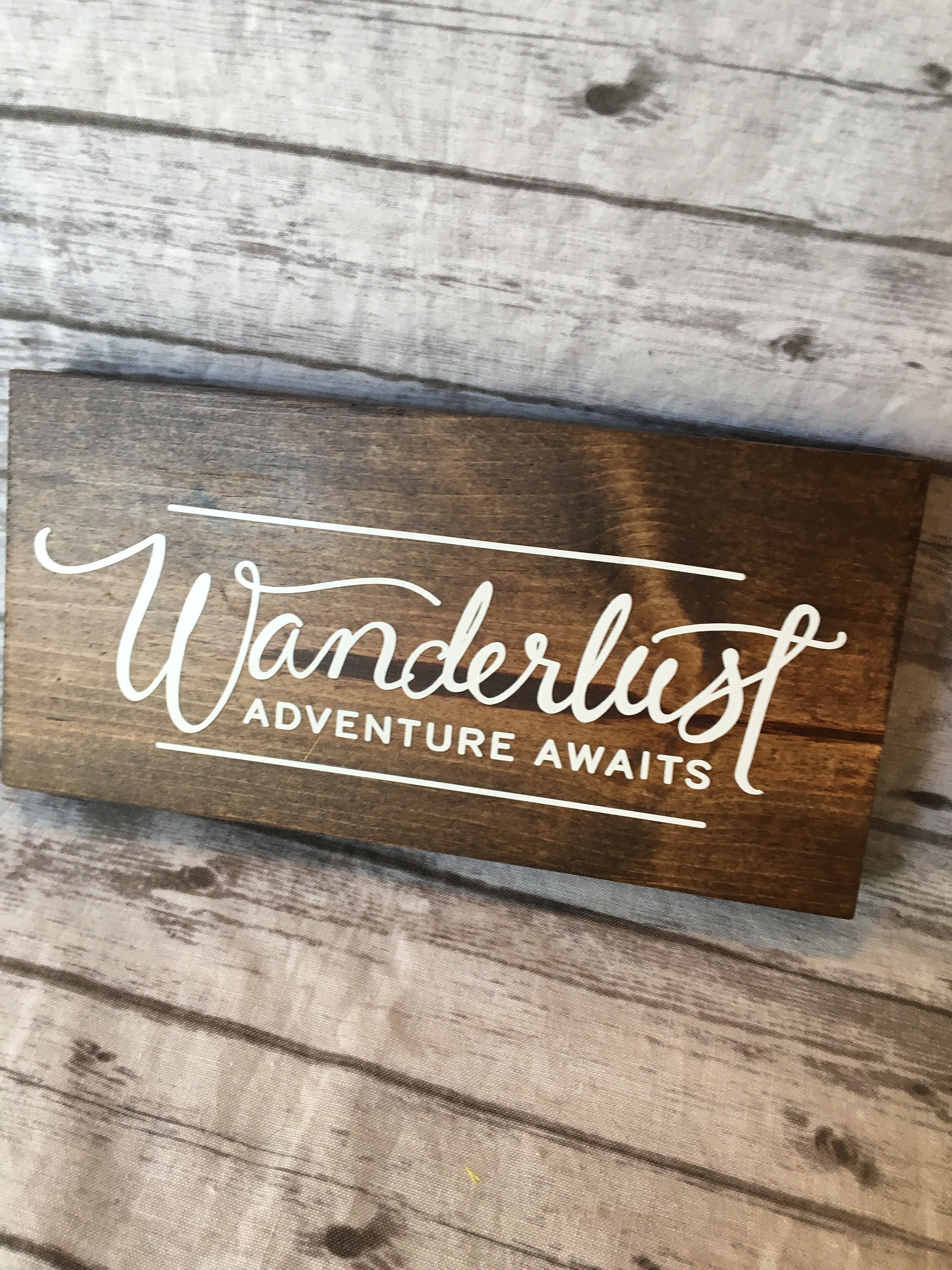 Wanderlust Wood Sign Travel Decor Home Decor RV Decor - Etsy