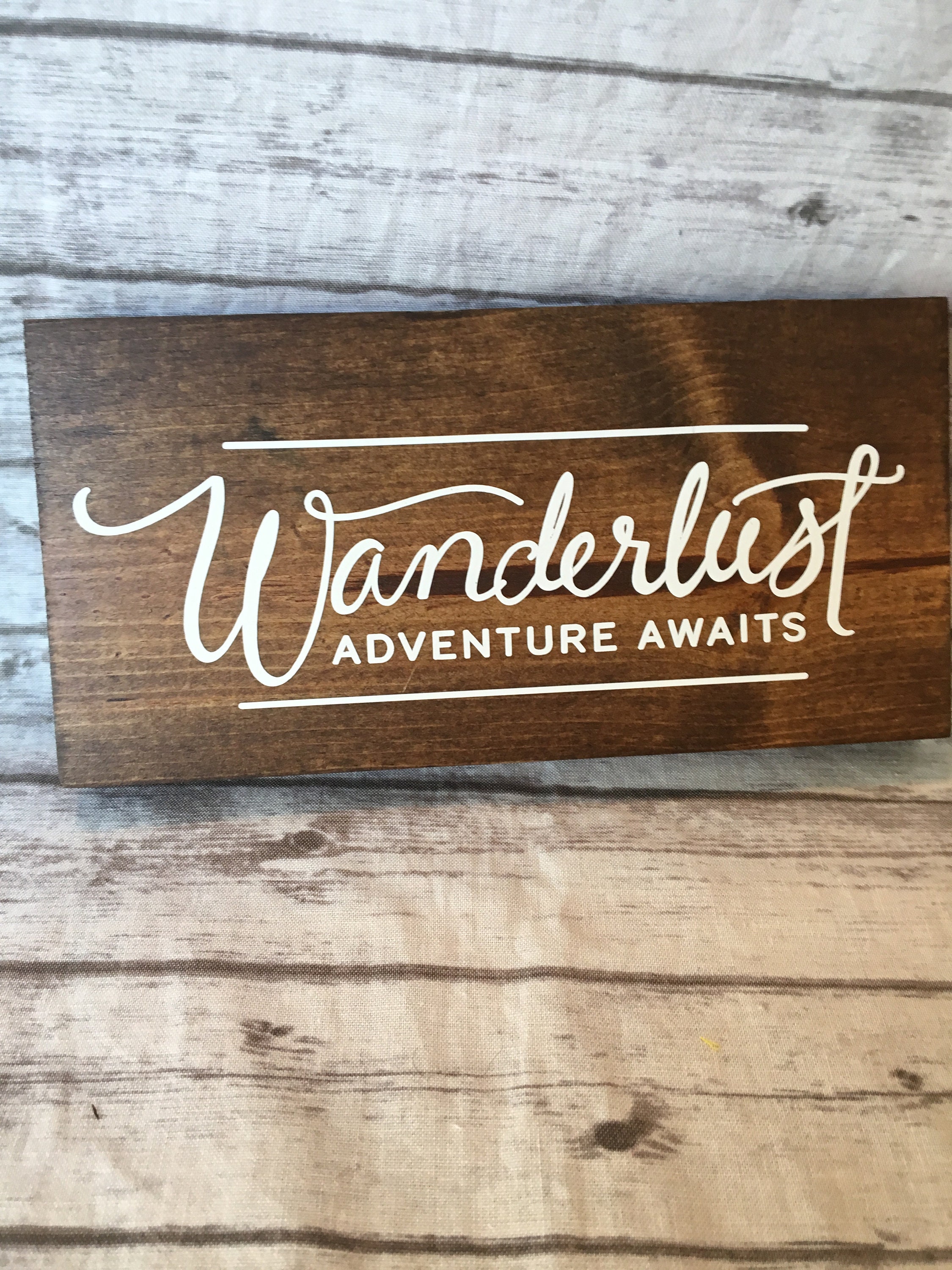 Wanderlust Wood Sign Travel Decor Home Decor RV Decor - Etsy