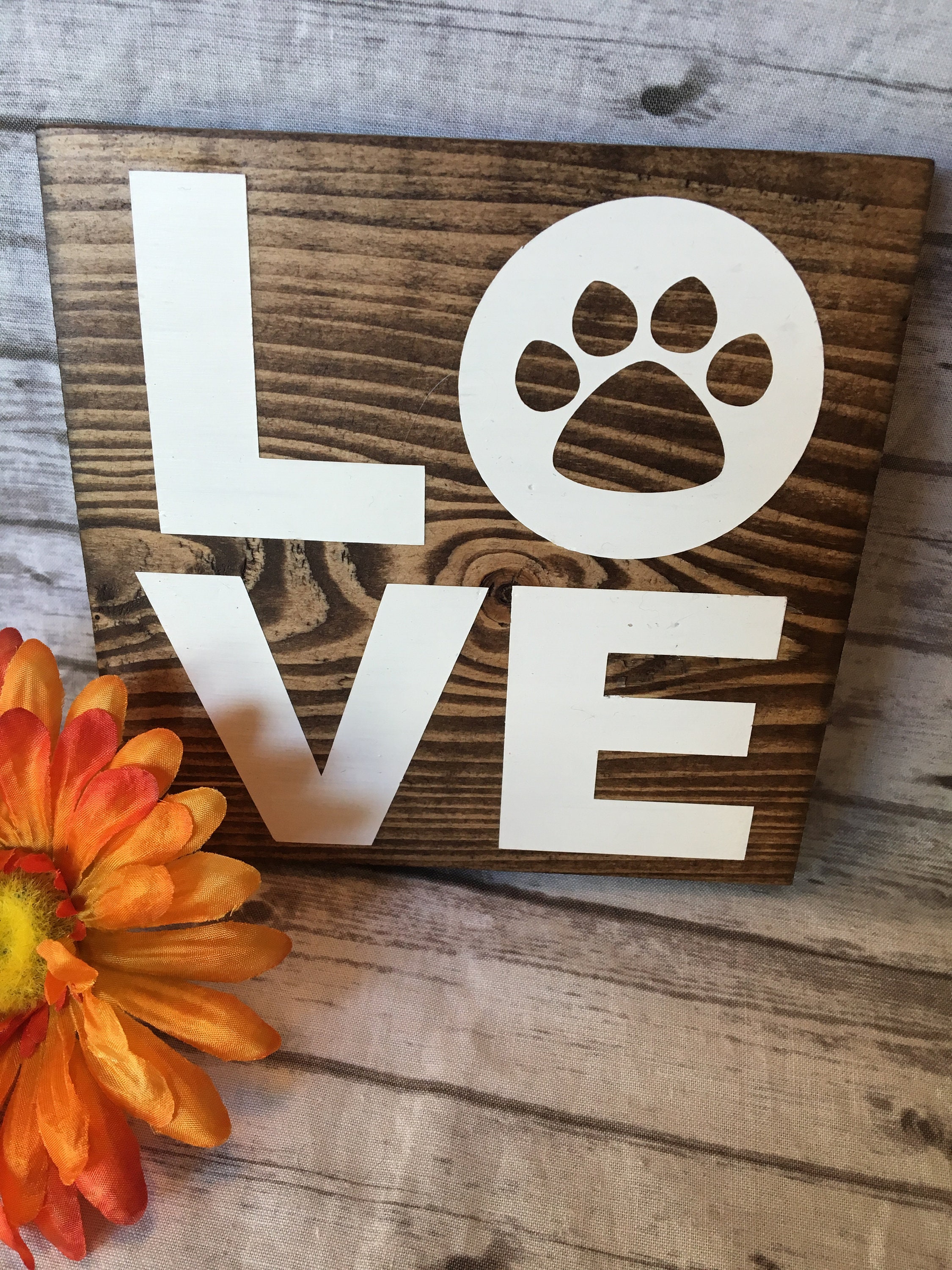 Love Dogs Wood Sign Dog Decor Gift for Dog Lovers Gift for | Etsy