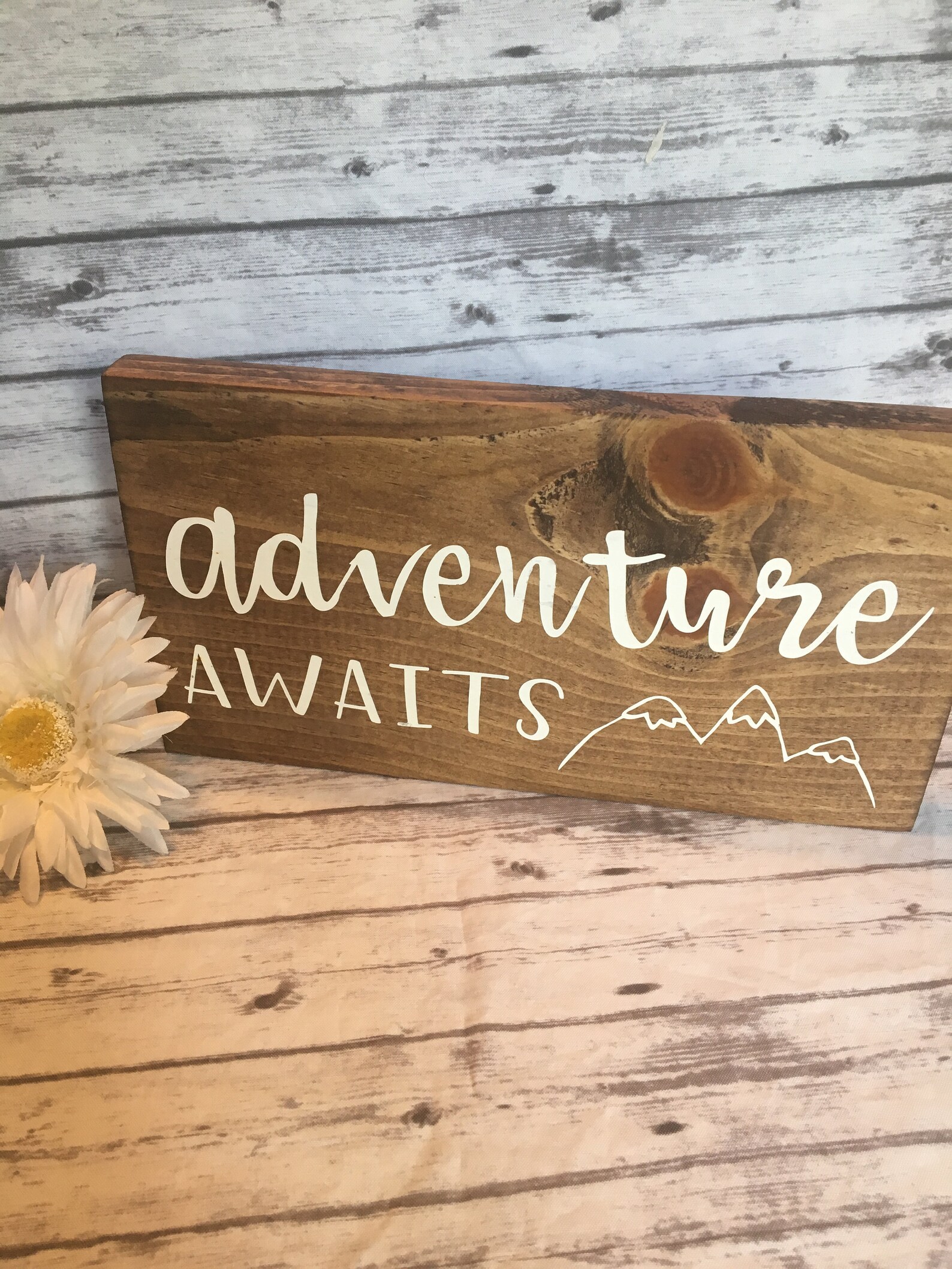 Adventure Awaits Wood Sign Travel Decor Camper Decor RV | Etsy