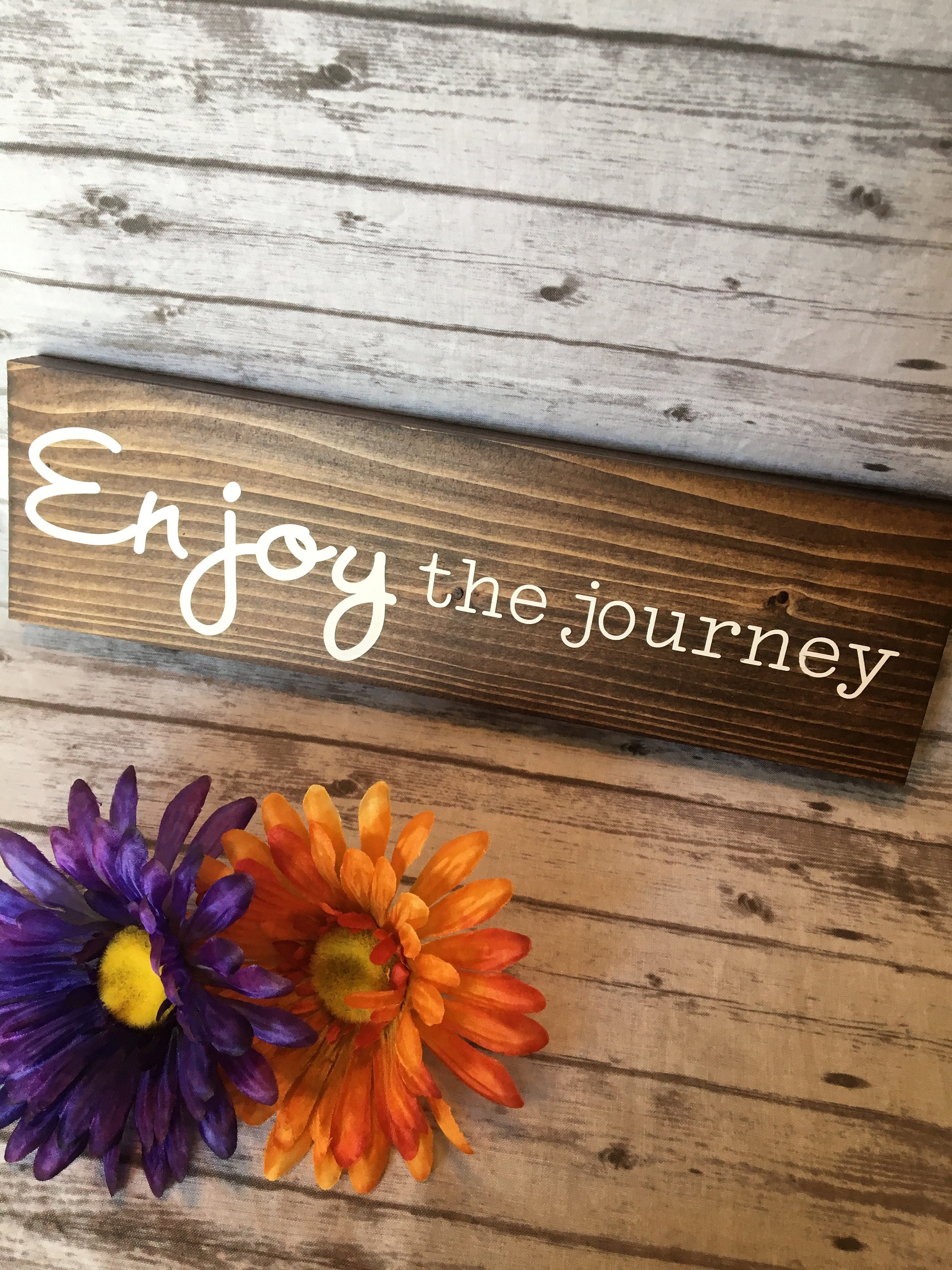 Enjoy the Journey Wood Sign, Travel Decor, RV Decor, Camper Decor - Etsy