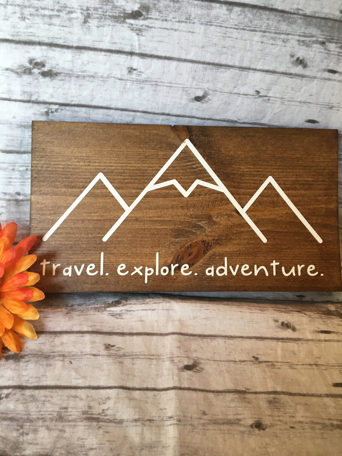 Travel Explore Adventure Wood Sign, Travel Decor, RV Decor, Camper ...