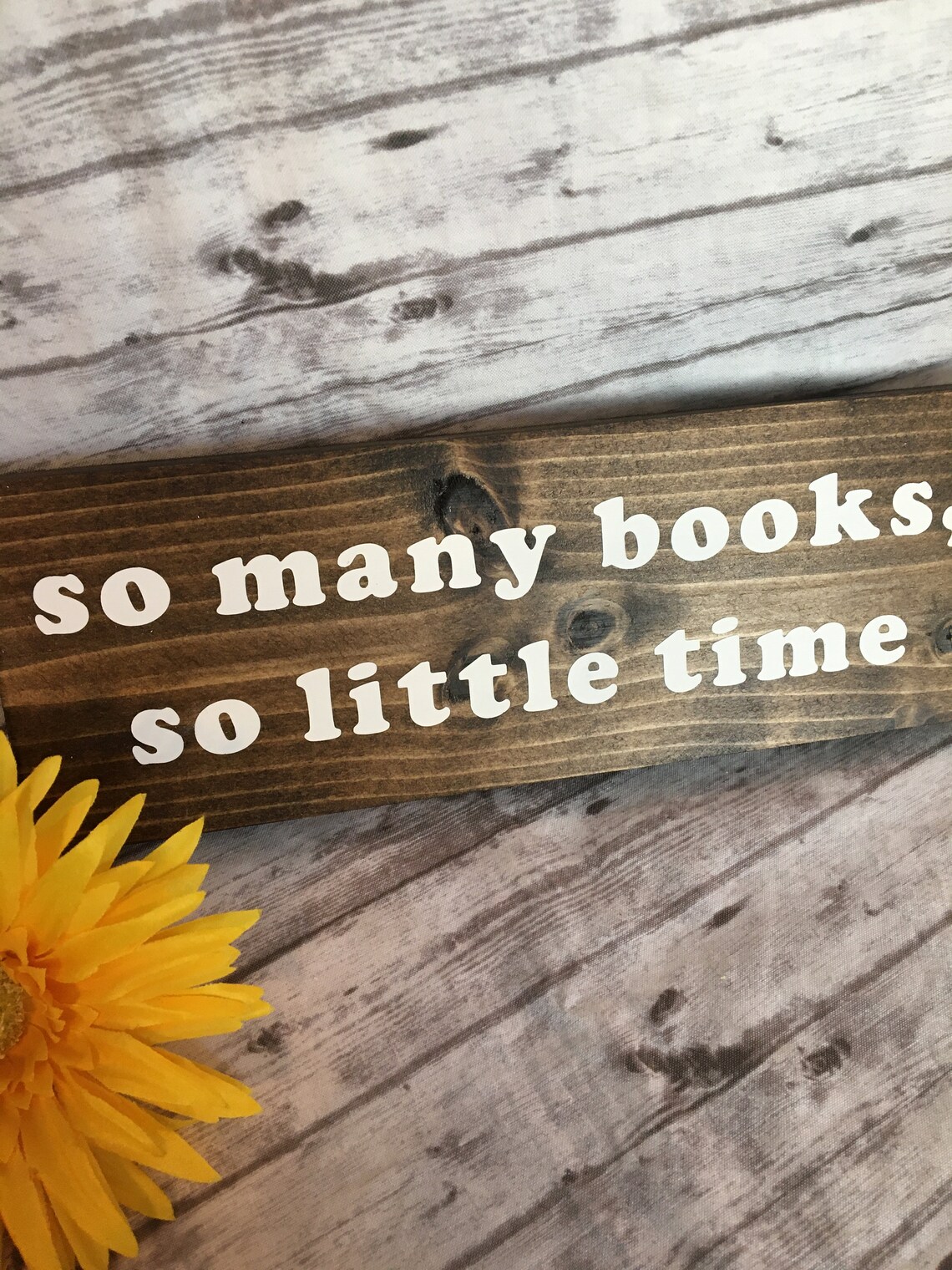 So Many Books so Little Time Wood Sign Library Decor Gift - Etsy