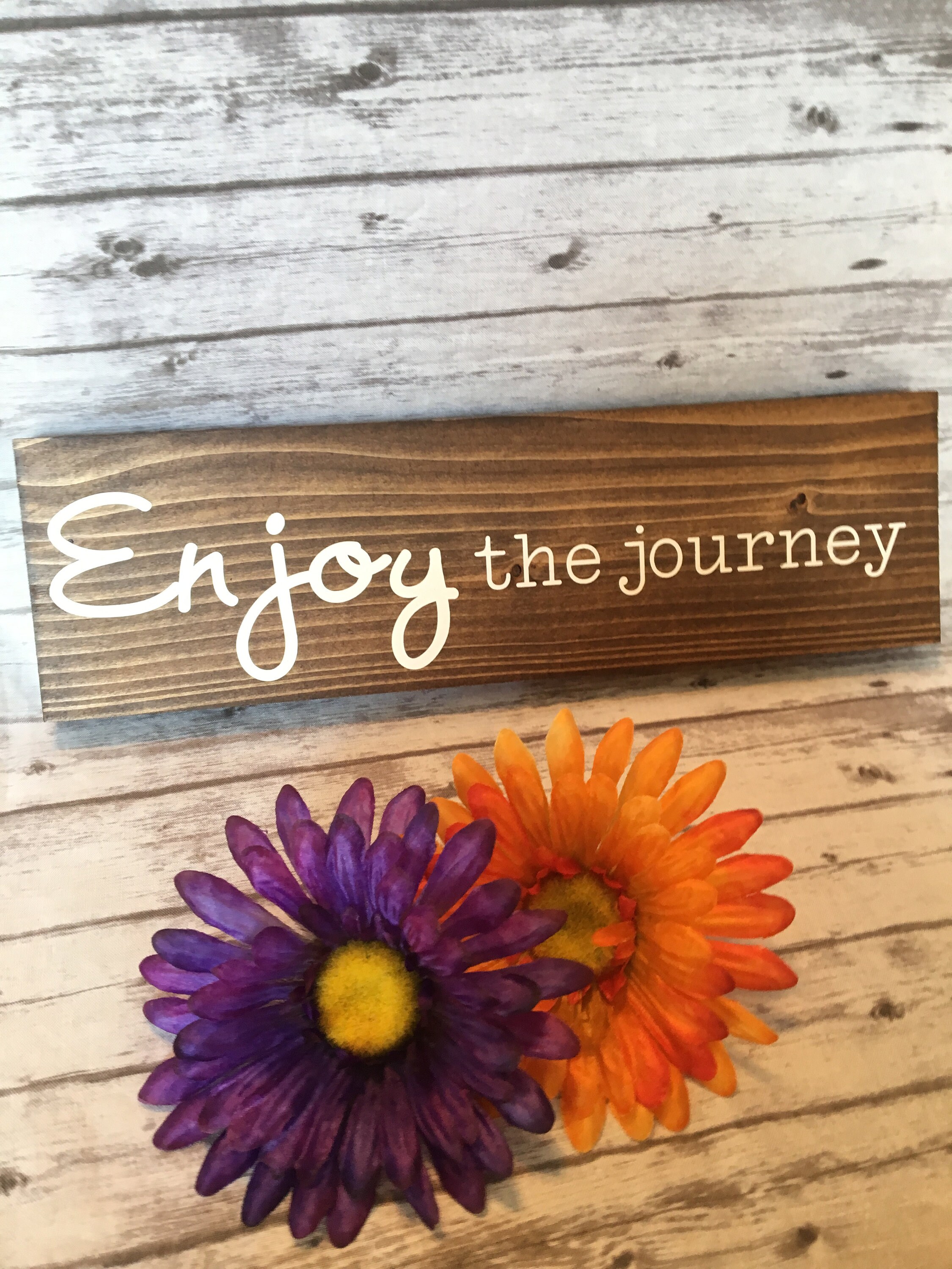 Enjoy the Journey Wood Sign, Travel Decor, RV Decor, Camper Decor - Etsy