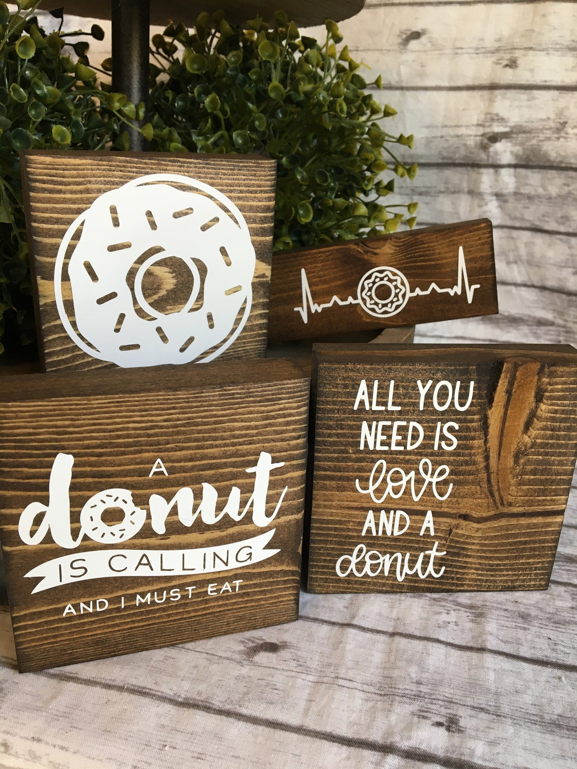 Donut Mini Signs Tiered Tray Decor Donut Decor Kitchen | Etsy