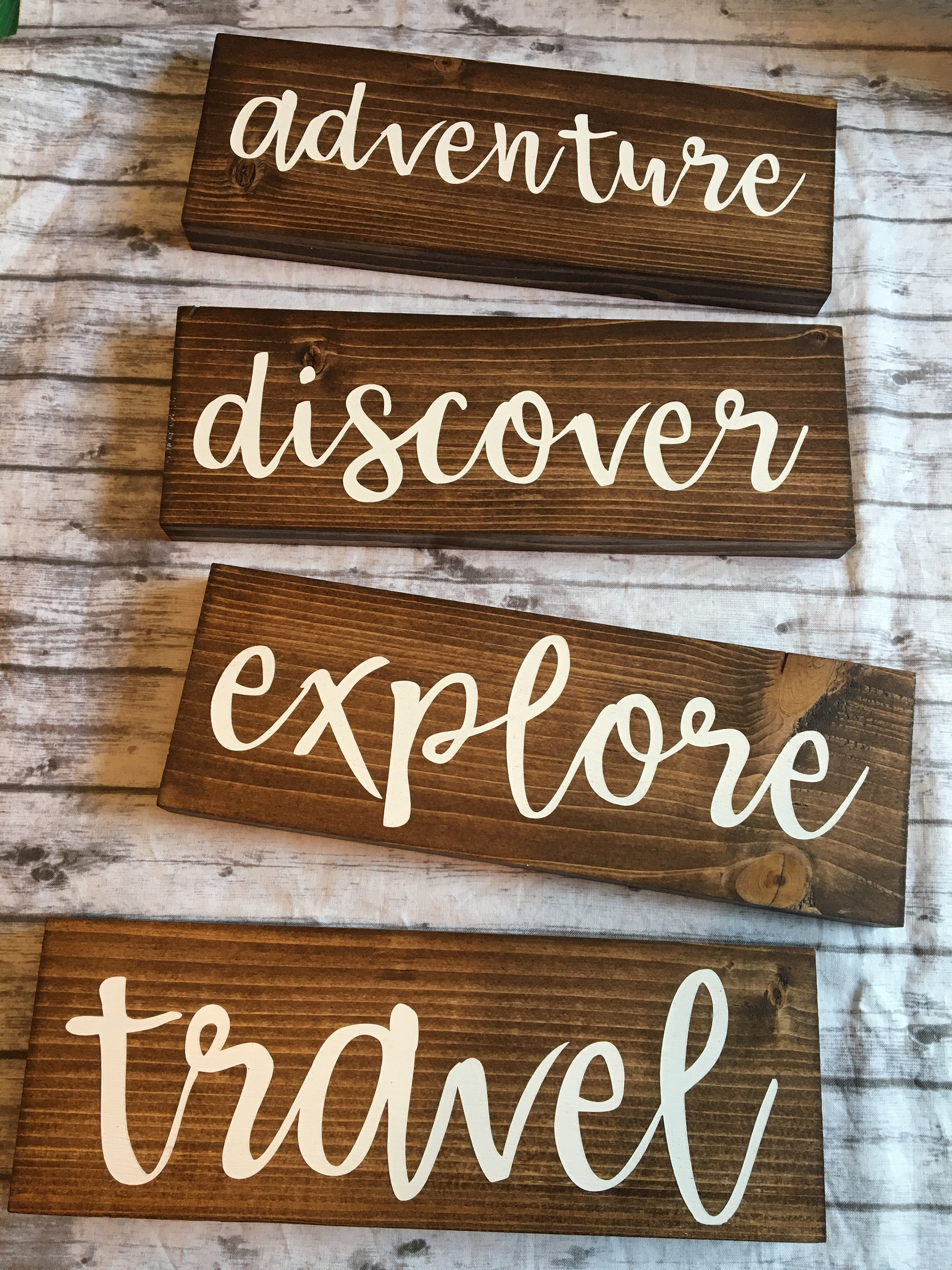 Adventure, Discover, Explore, Travel Wood Signs, Travel Decor, RV Decor ...