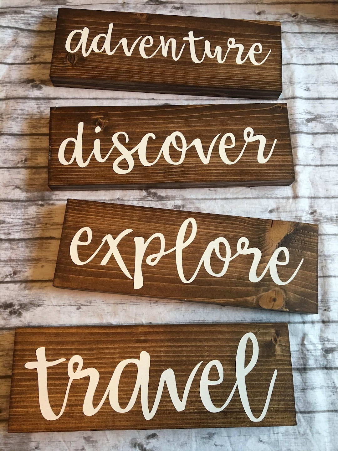 Adventure, Discover, Explore, Travel Wood Signs, Travel Decor, RV Decor ...