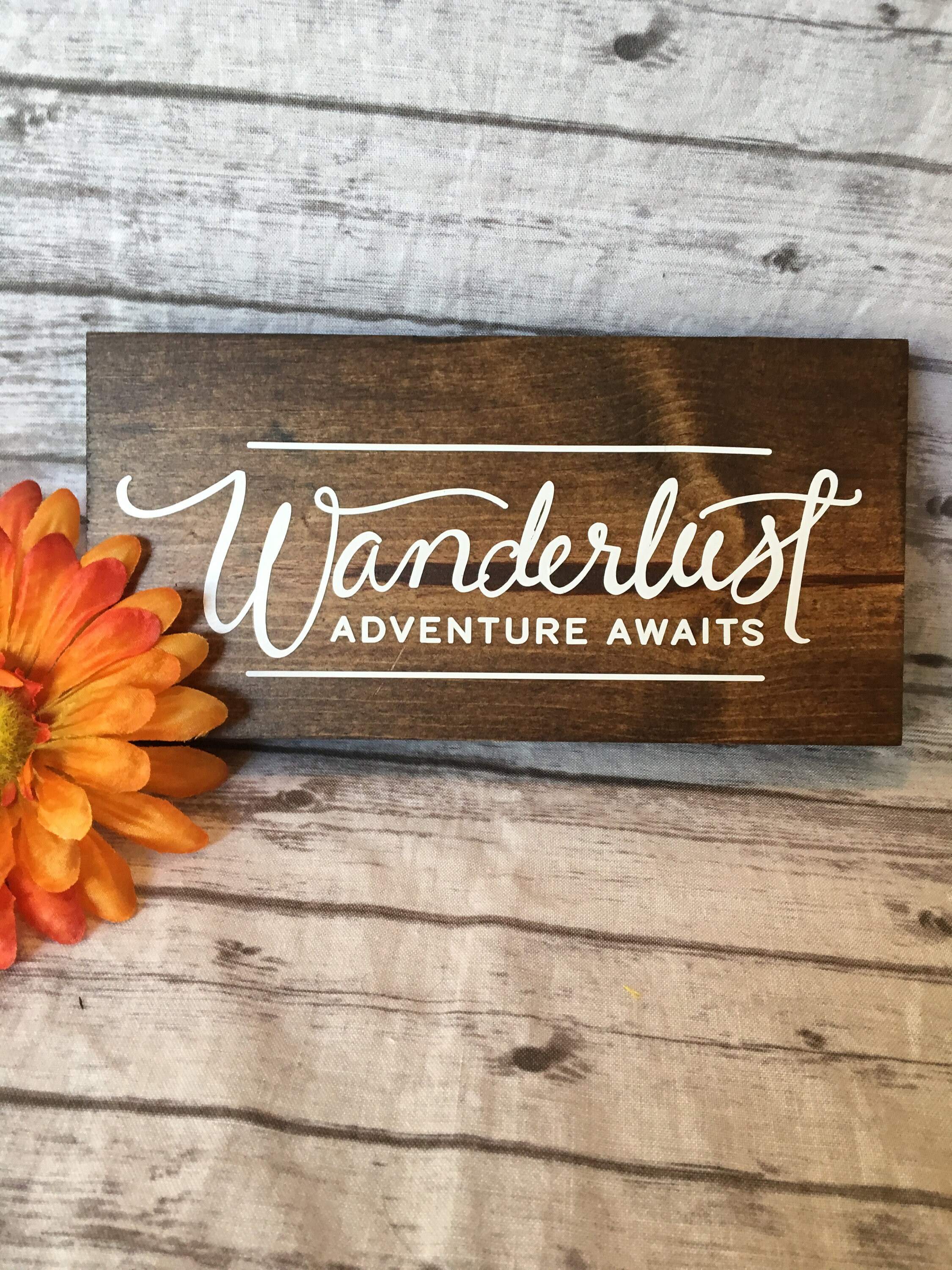 Wanderlust Wood Sign Travel Decor Home Decor RV Decor - Etsy