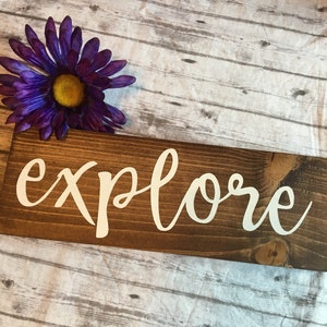Adventure, Discover, Explore, Travel Wood Signs, Travel Decor, RV Decor ...