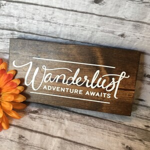 Wanderlust Wood Sign, Travel Decor, Home Decor, RV Decor, Camper Decor ...