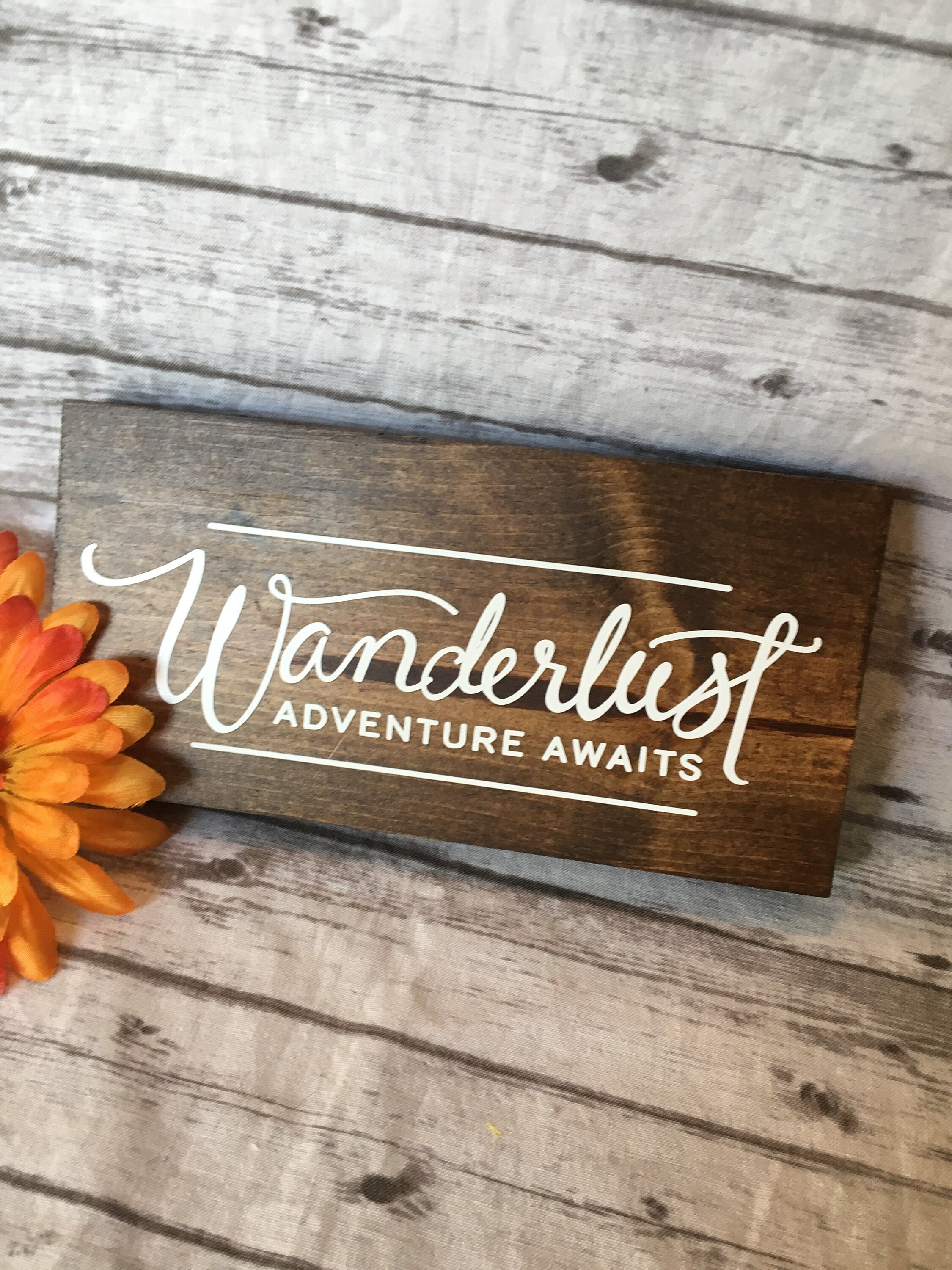 Wanderlust Wood Sign Travel Decor Home Decor RV Decor - Etsy