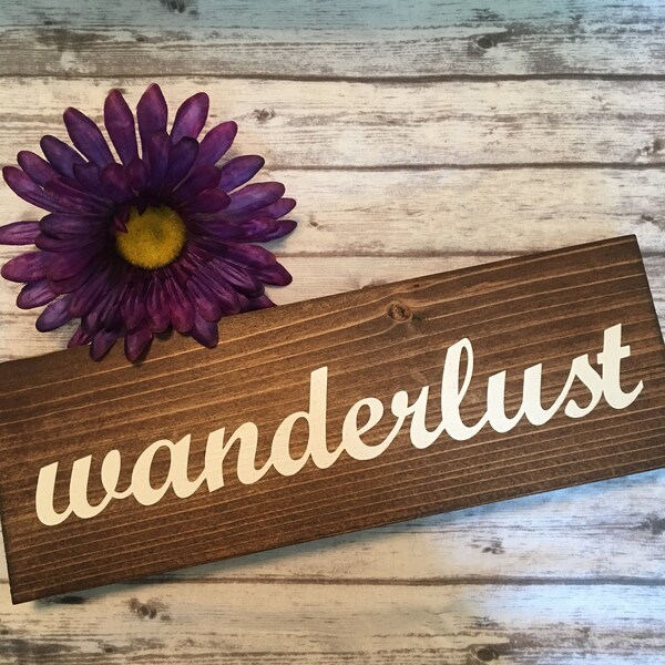 Wanderlust Sign - Etsy