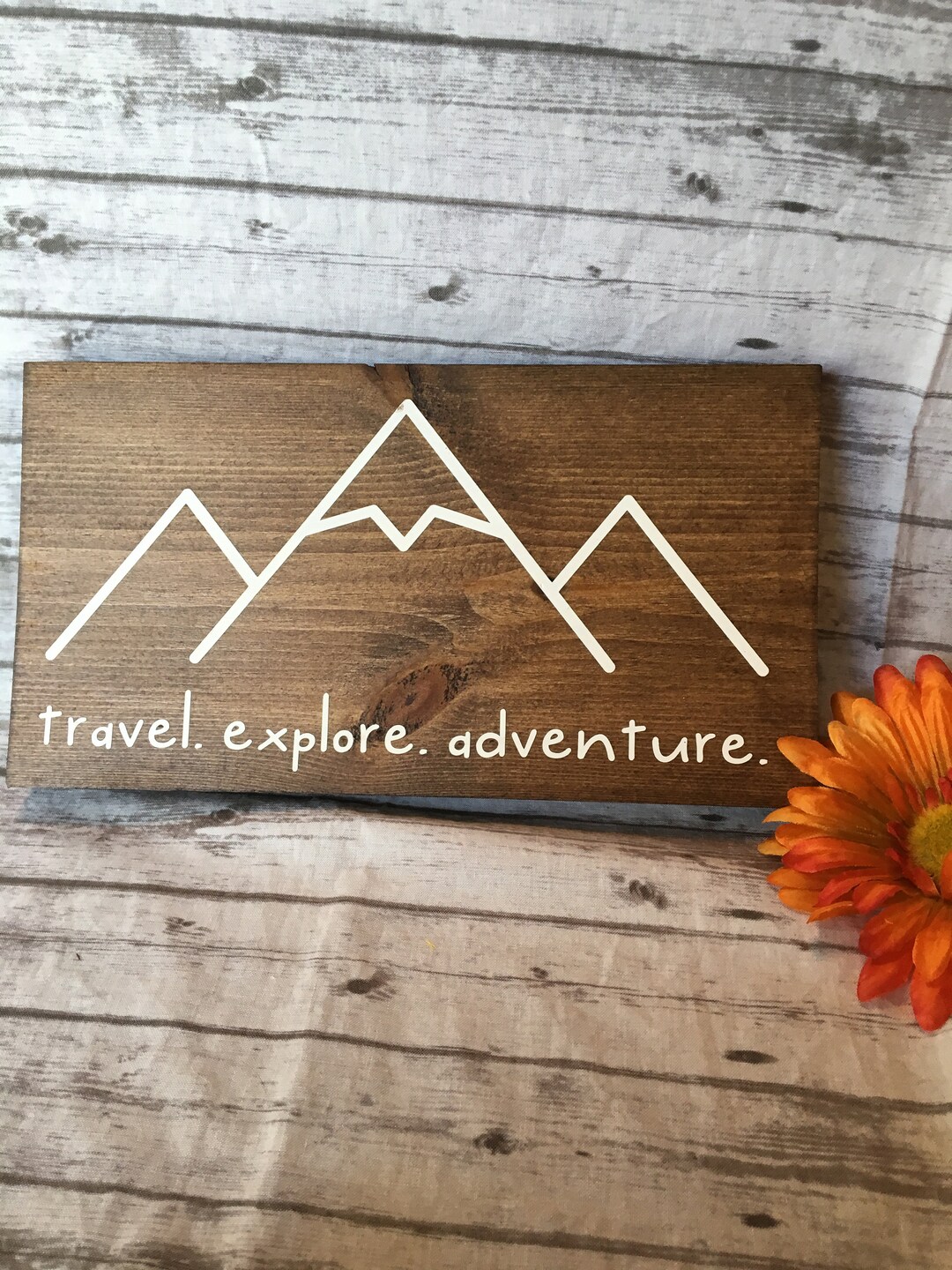 Travel Explore Adventure Wood Sign, Travel Decor, RV Decor, Camper ...