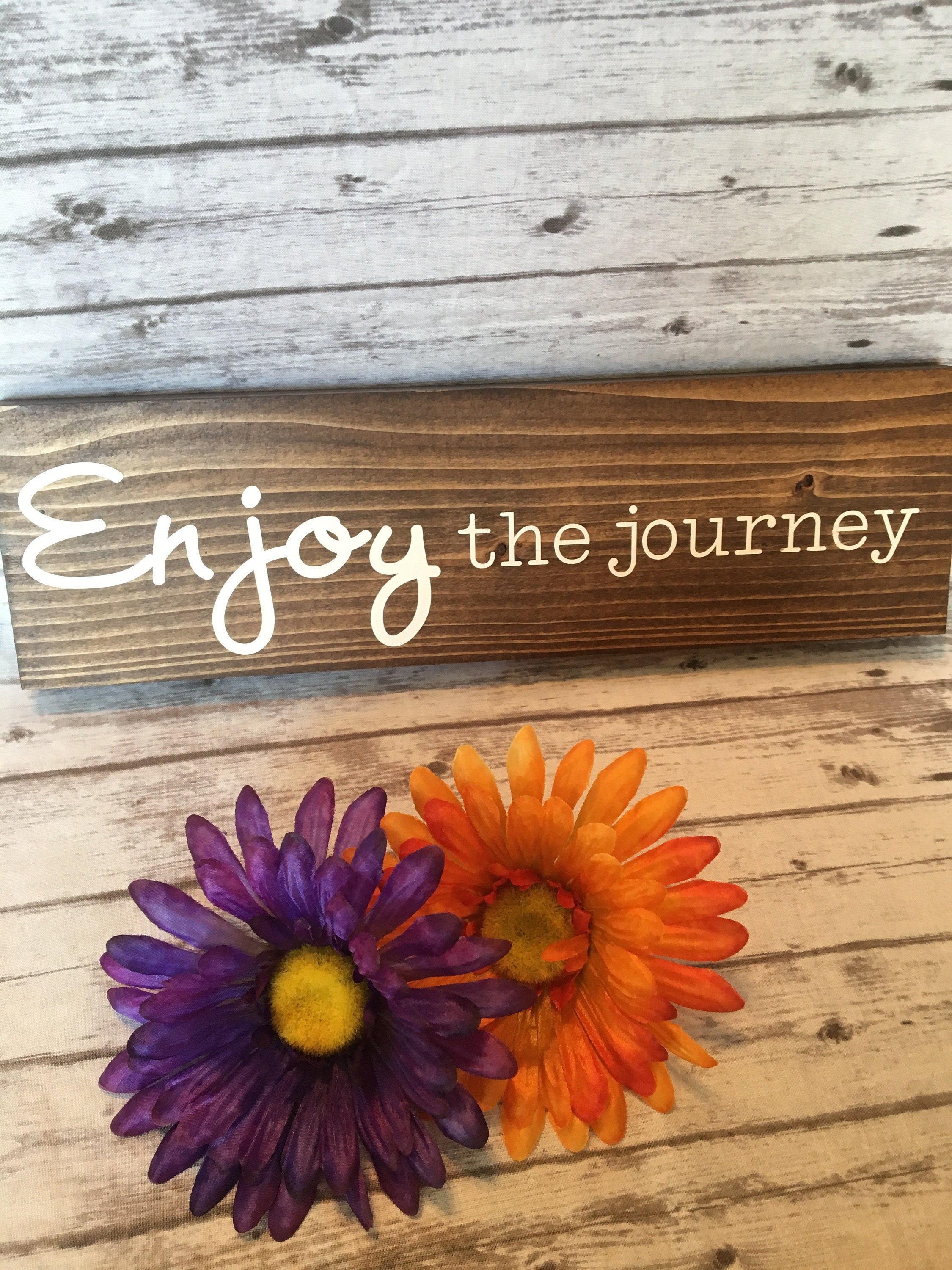 Enjoy the Journey Wood Sign, Travel Decor, RV Decor, Camper Decor - Etsy