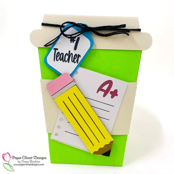 A2 Card Box Svg - Etsy