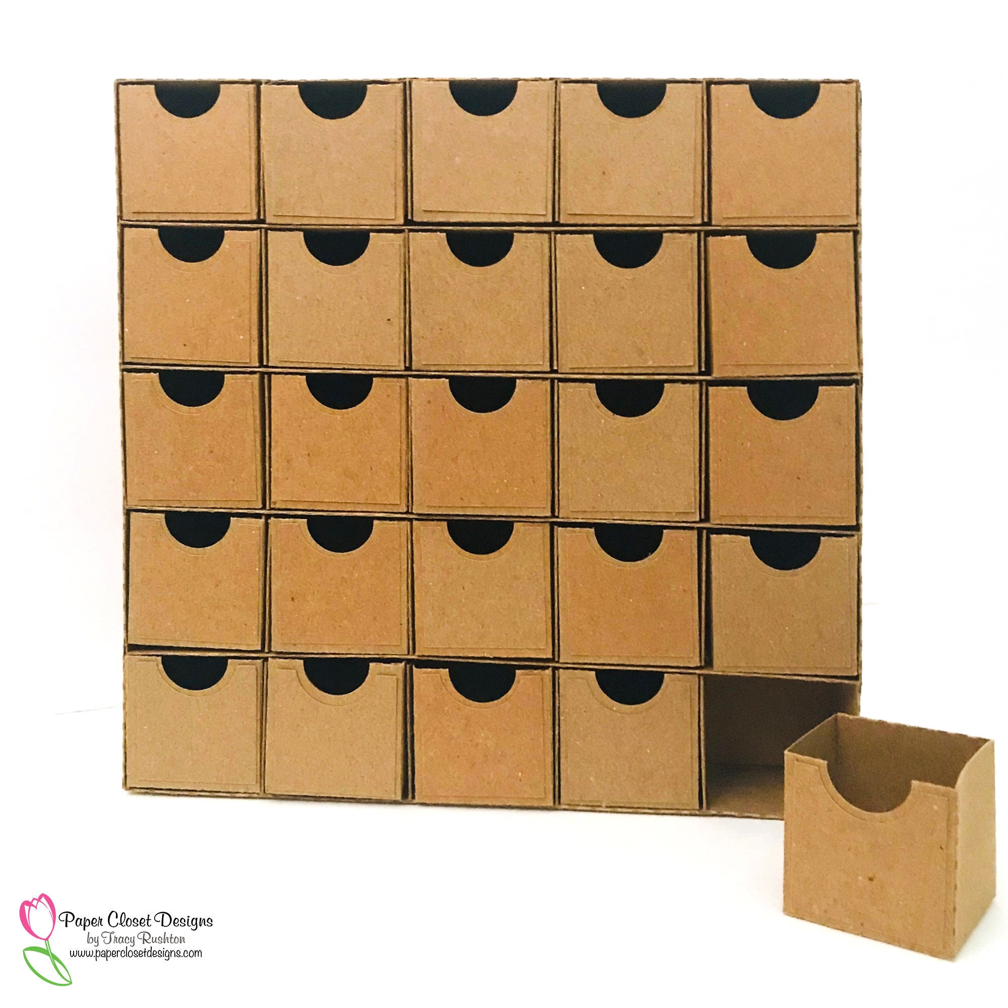 Advent 25 Drawer Countdown Box cricut Svg Silhouette Cameo | Etsy