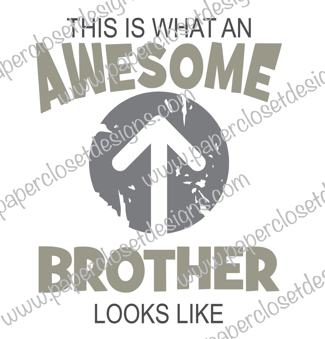 Awesome Brother SVG, Cricut Silhouette Cut File (digital Download) - Etsy