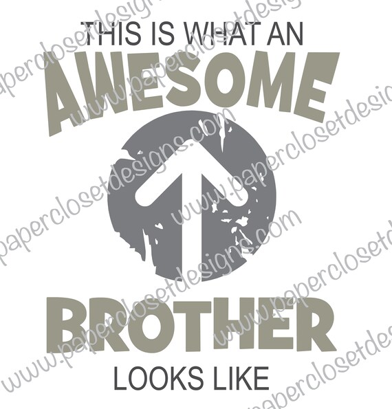 Awesome Brother SVG for Cricut and Silhouette DXF and GSD for - Etsy