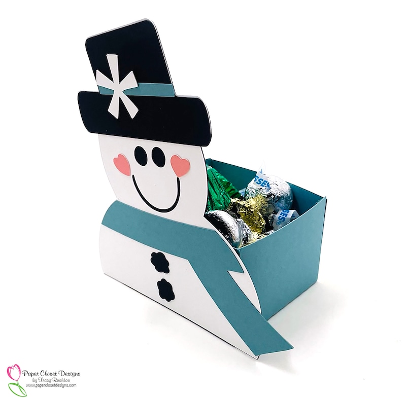 Snowman Treat Box SVG Christmas SVG Cricut Silhouette | Etsy