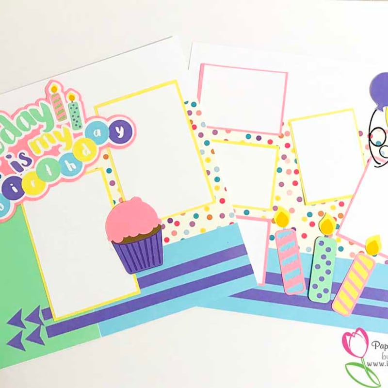 Scrapbook Layouts With Cut Files - Etsy