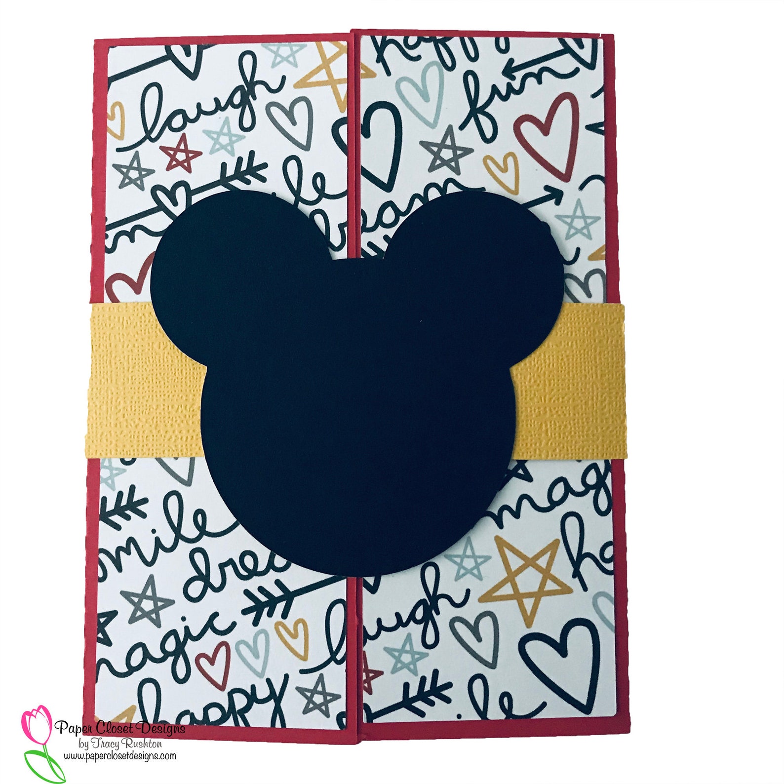 Mouse Ears Shutter Card SVG Cricut SVG Silhouette SVG Card | Etsy