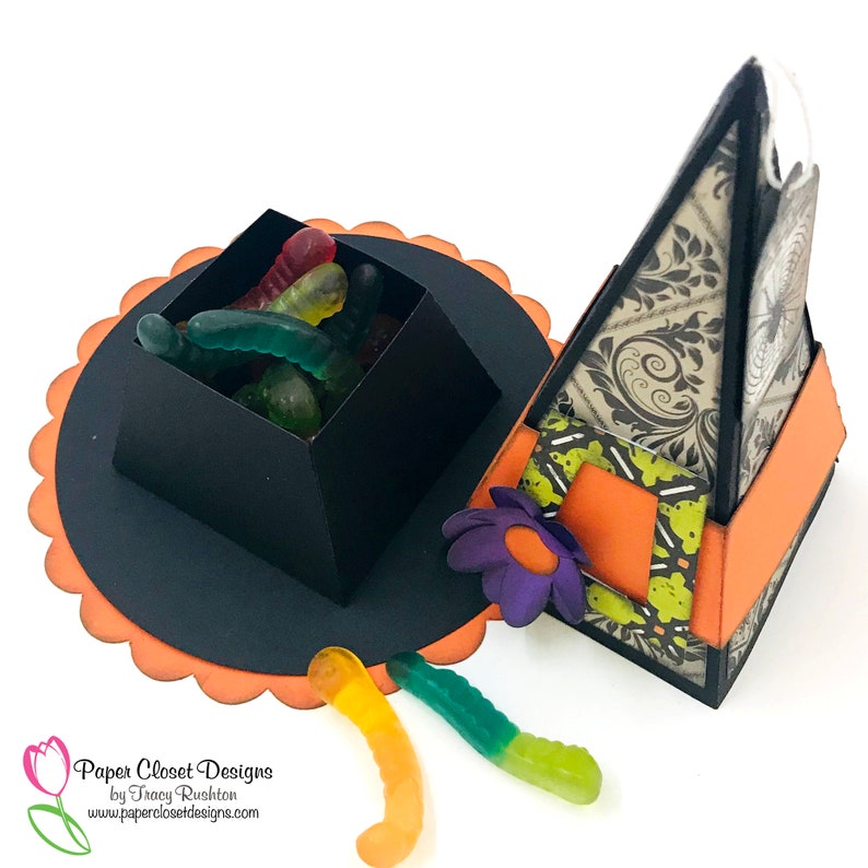 3D SVG Witches Hat Treat Box cricut Svg Silhouette Cameo - Etsy