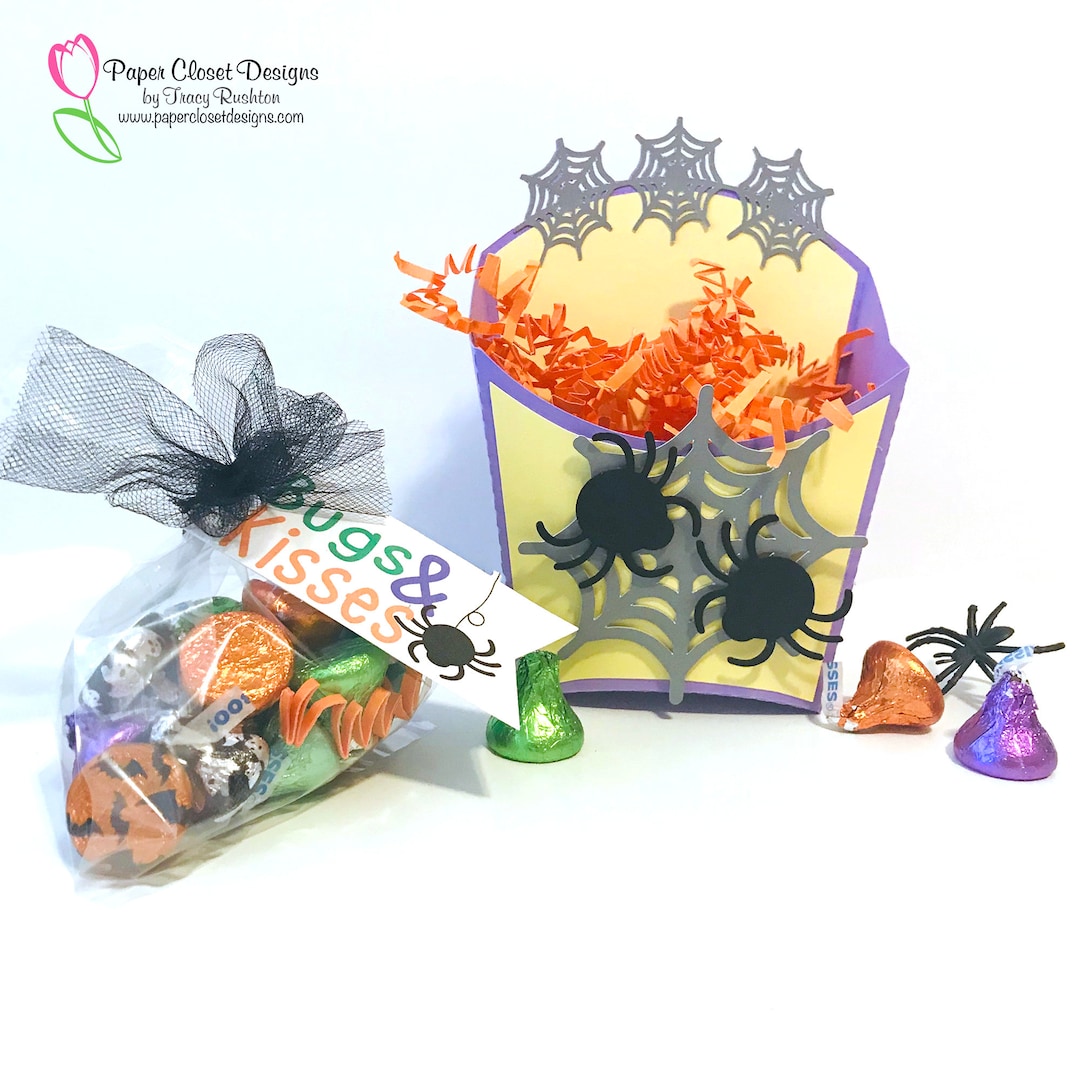 Halloween Spider Fry Box SVG Template, 3D Papercraft (digital Download ...
