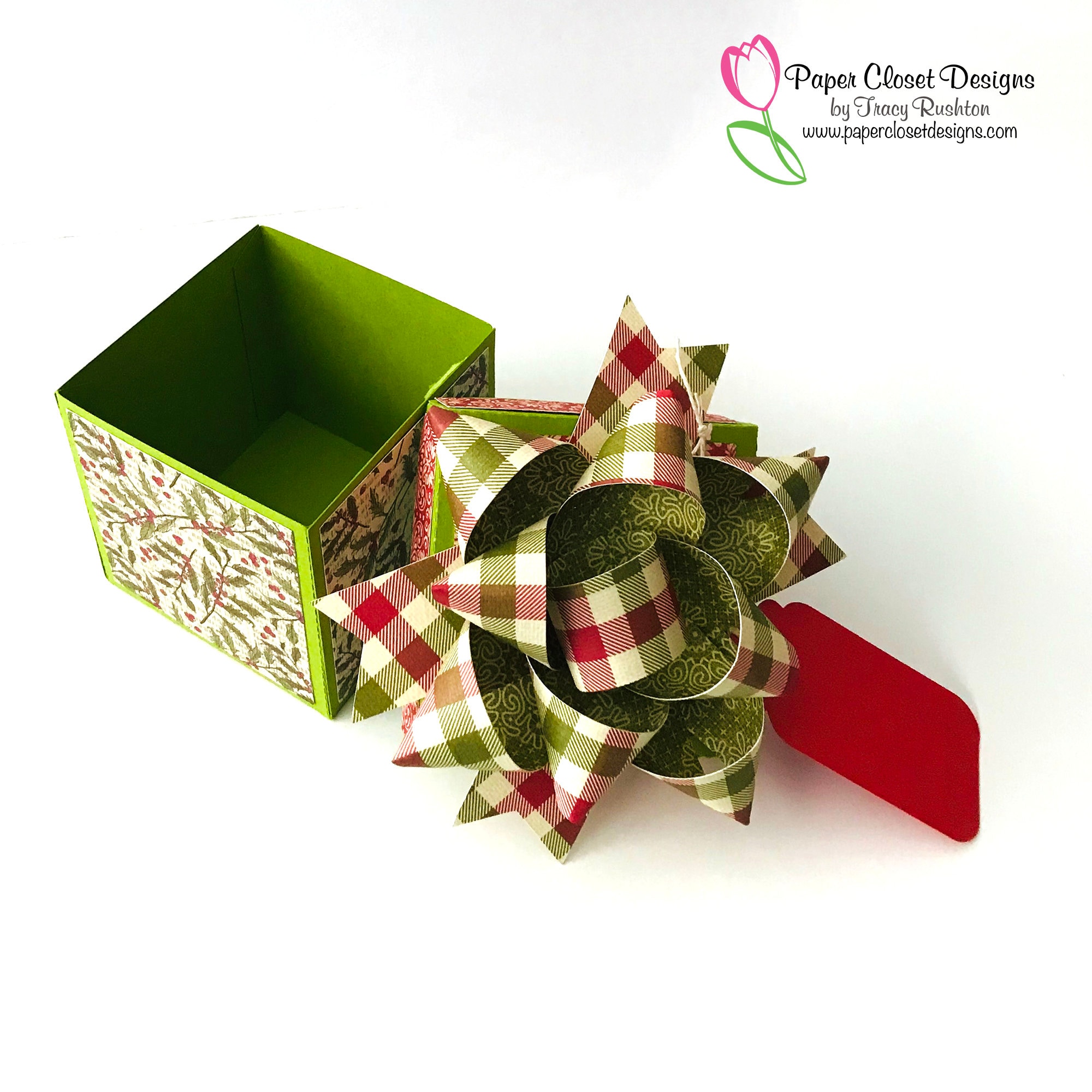 3D Bow Gift Box SVG Template (digital Download) - Etsy