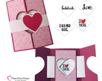 Basic Shutter Card SVG, Cricut SVG, Silhouette SVG, Cameo Svg, Card Template, Silhouette Cameo ...