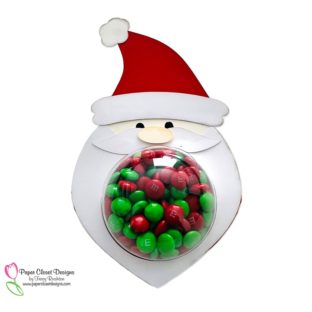Santa Claus Dome Candy Holder SVG, 3D SVG - Etsy