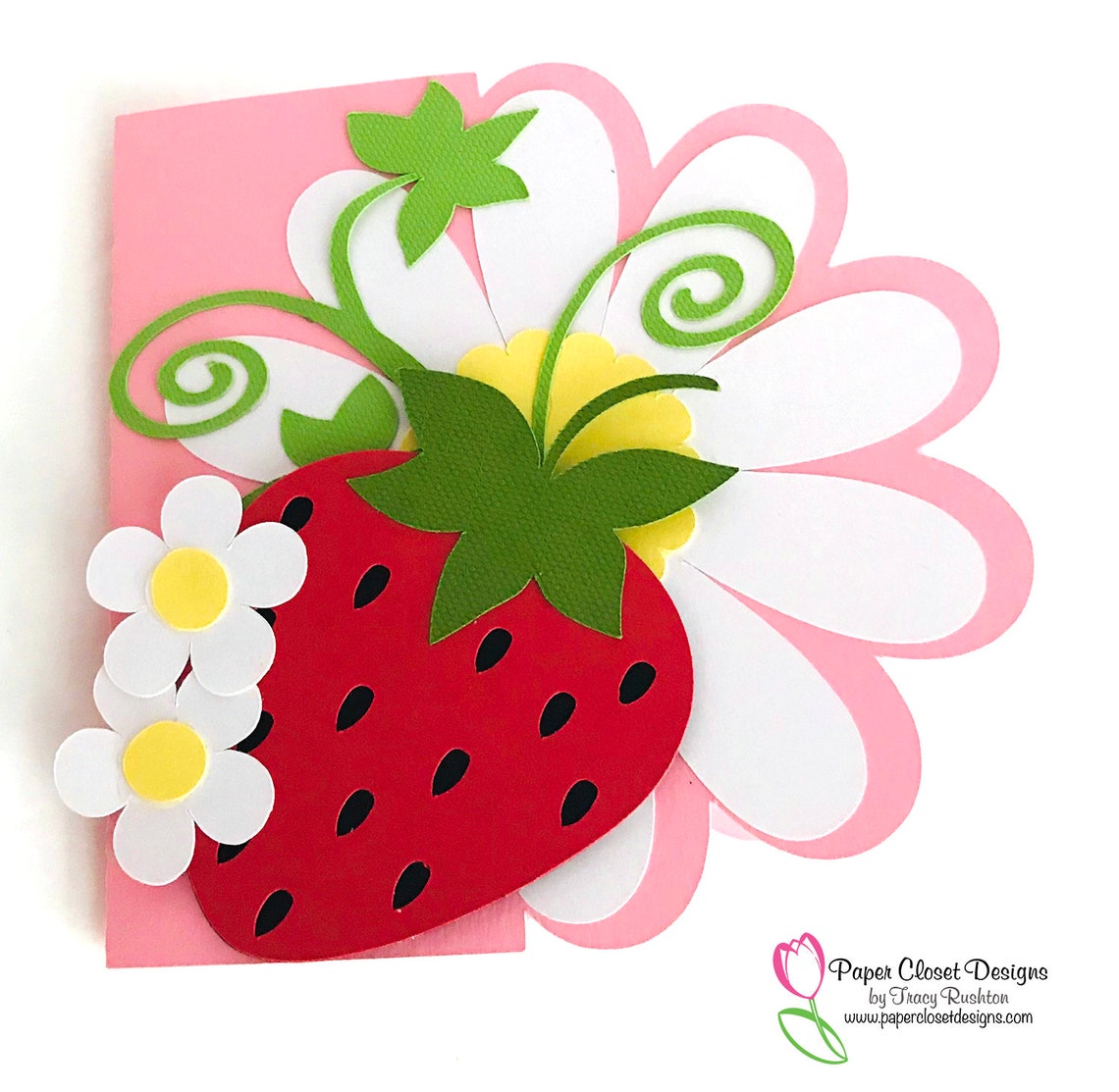 Strawberry Shaped Card SVG for Cricut and Silhouette - Etsy Canada