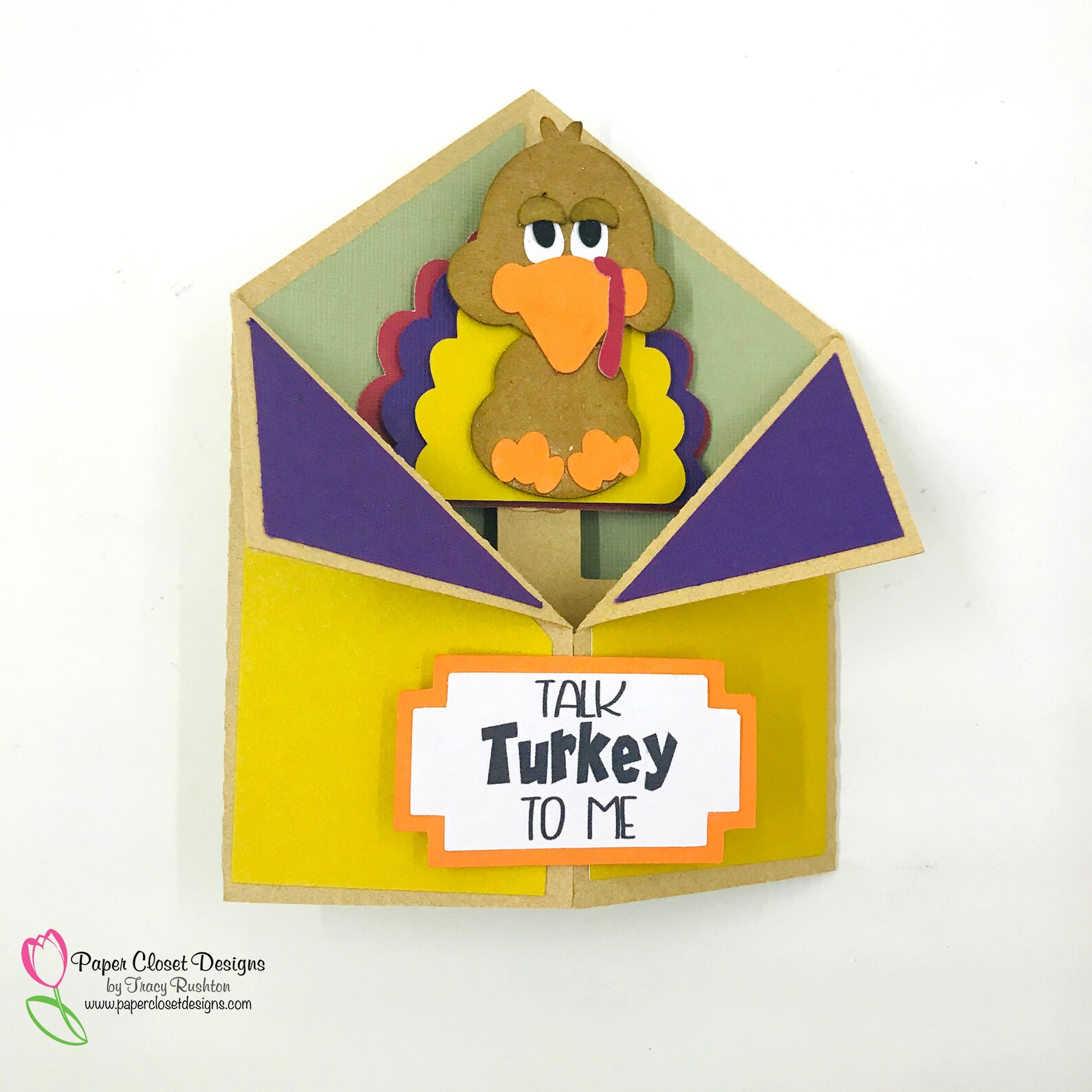 Turkey Tuxedo Box Card SVG, Thanksgiving Card (digital Download) - Etsy