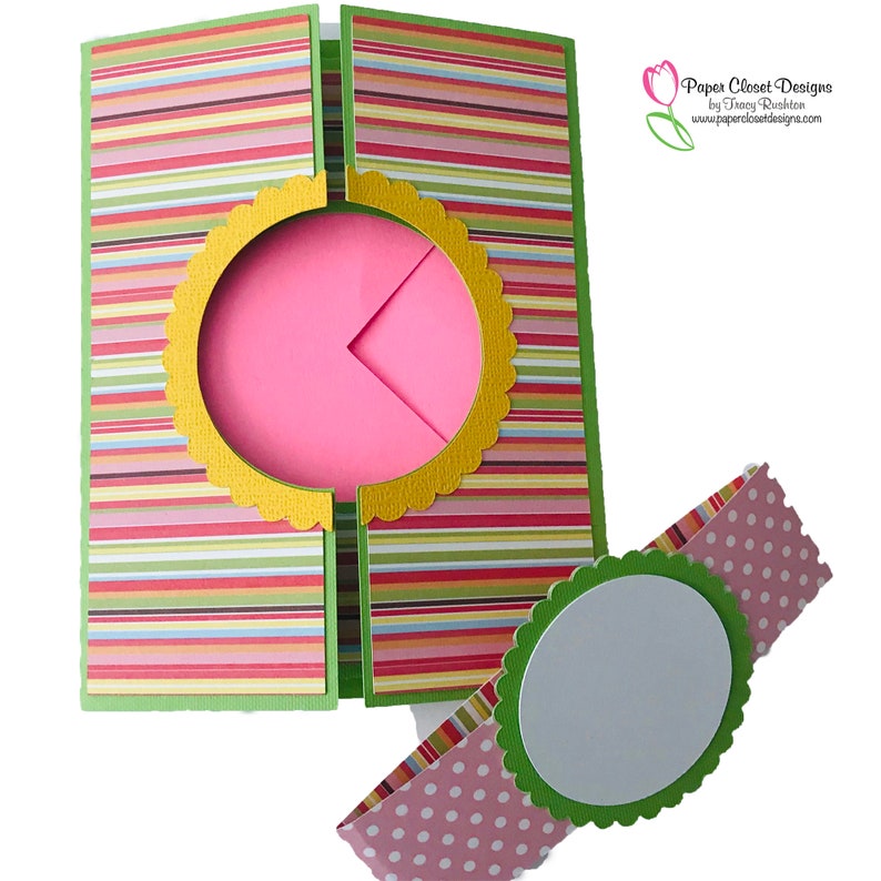 Scalloped Circle Shutter Card SVG Cricut SVG Silhouette SVG - Etsy ...