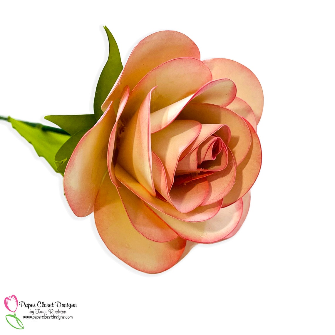 3d Rose and Rosebud SVG Paper Flower Template 3D SVG - Etsy