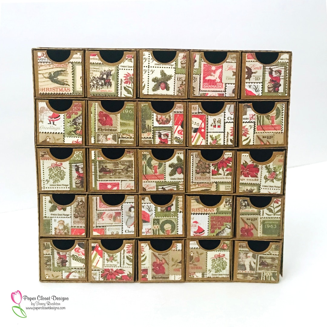 Advent 25 Drawer Countdown Box ,cricut Svg, Silhouette Cameo Files, DXF ...