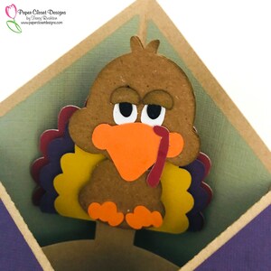 Turkey Tuxedo Box Card SVG, Thanksgiving Card (digital Download) - Etsy