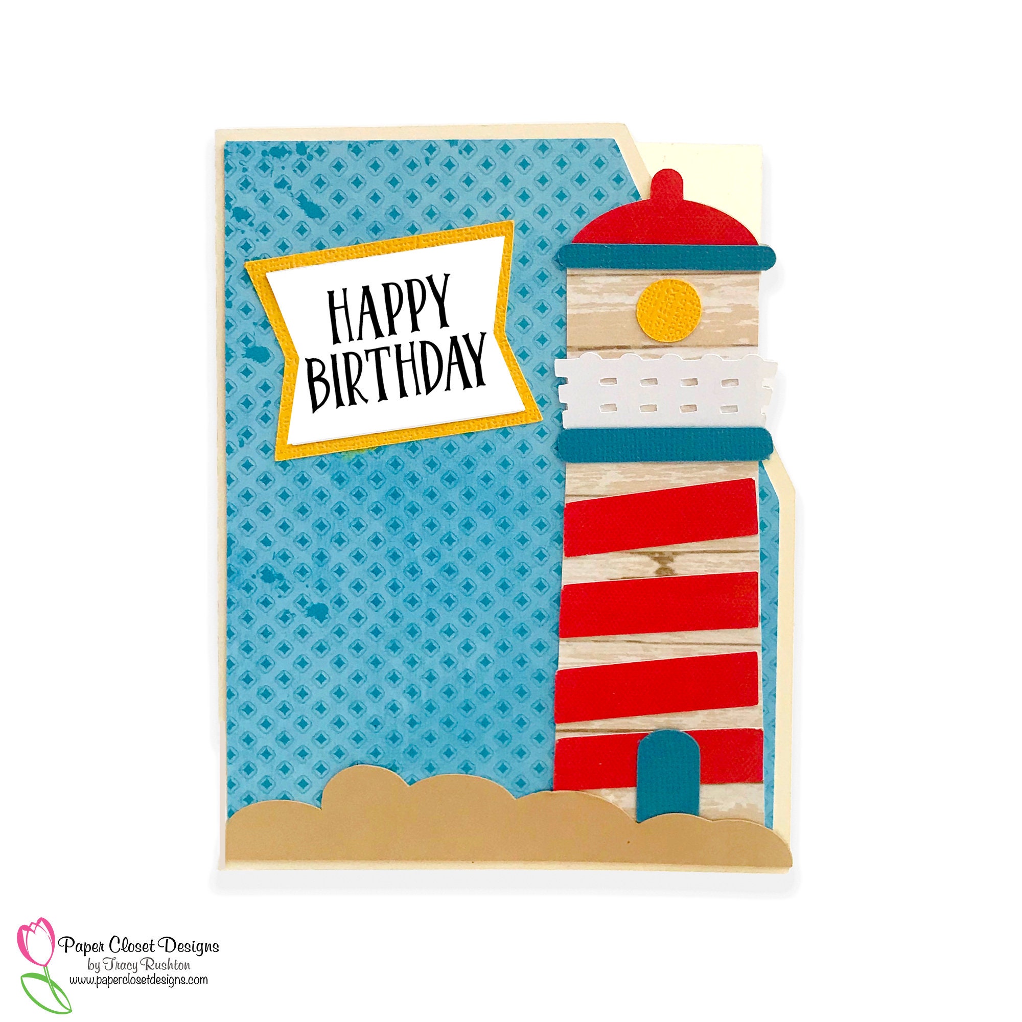 Lighthouse Cards With Printable Sentiments SVG Files - Etsy