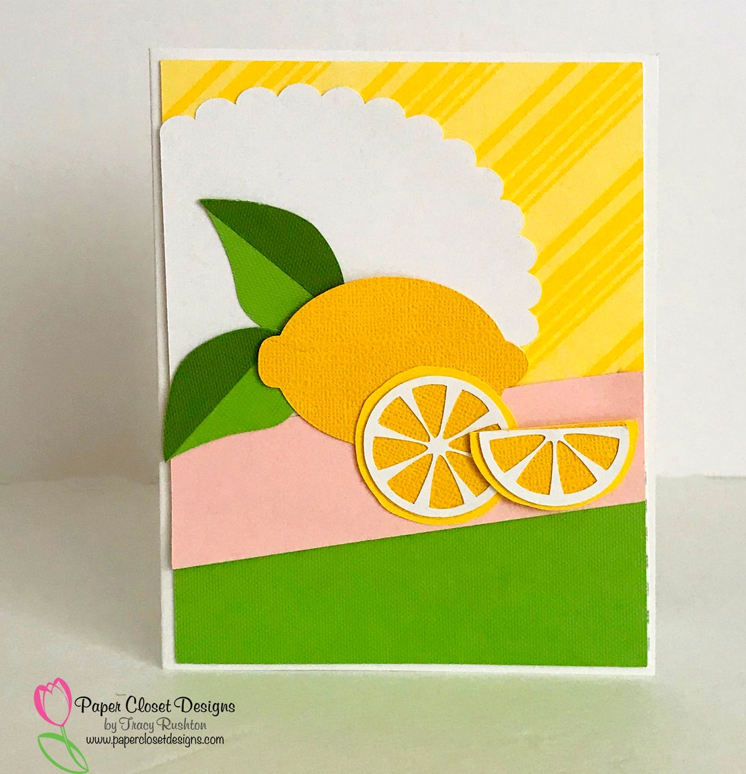 Lemon Greeting Card SVG |cricut|silhouette|dxf|gsd|template - Etsy