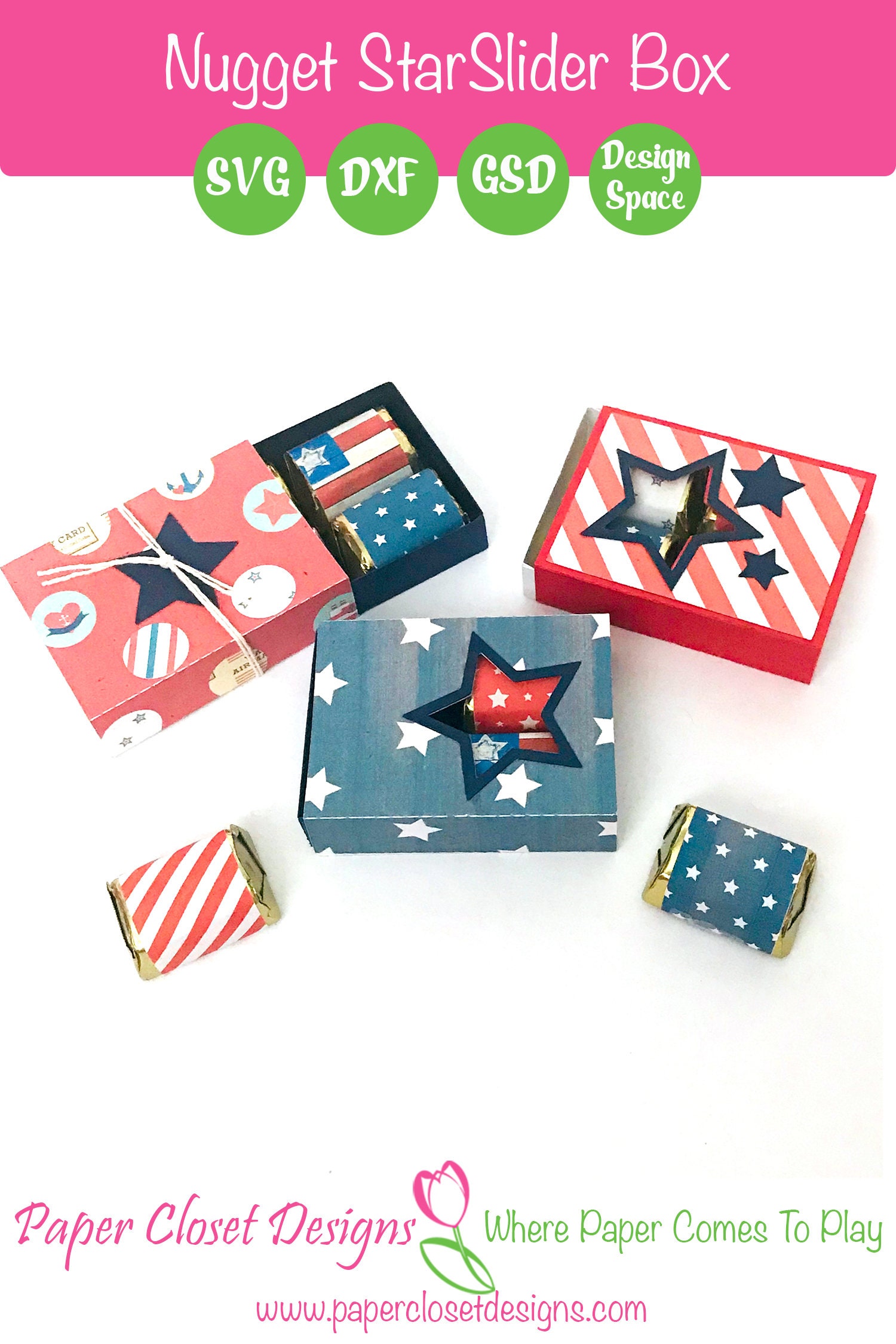 Star Hershey Nugget Slider Treat Box SVG Files for Cricut,svg Files for ...