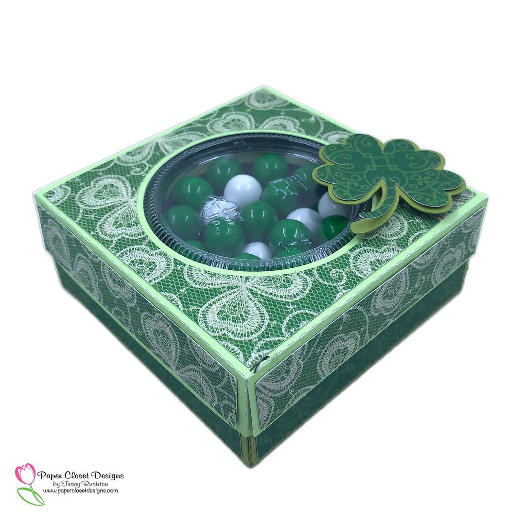 Shamrock Candy Box SVG, St. Patrick's Day Candy, St. Paddy's Favor Box ...