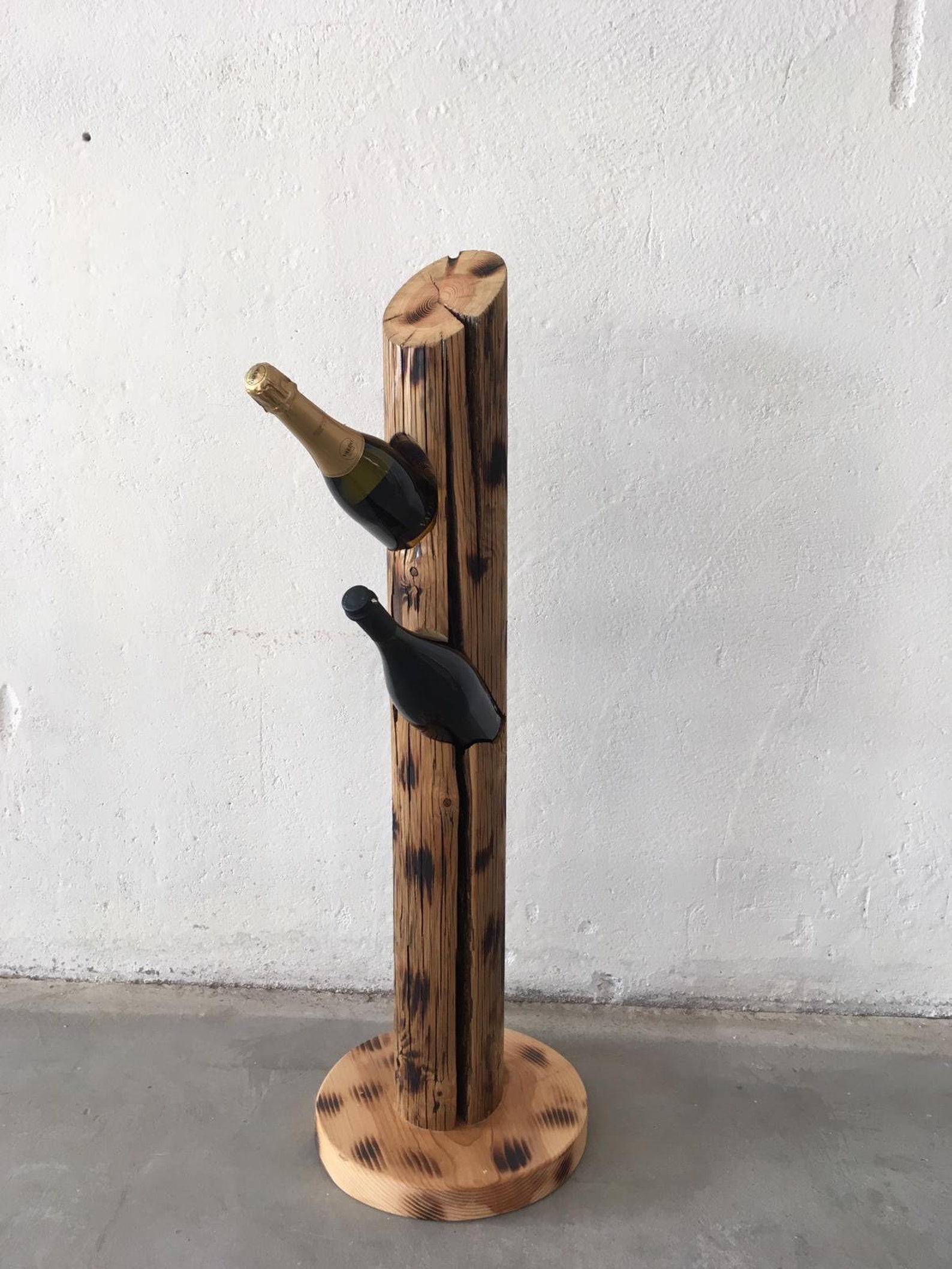 Wine Tree, 180 Cm High Bottle Stand in Wood, Handcrafted, Customizable ...