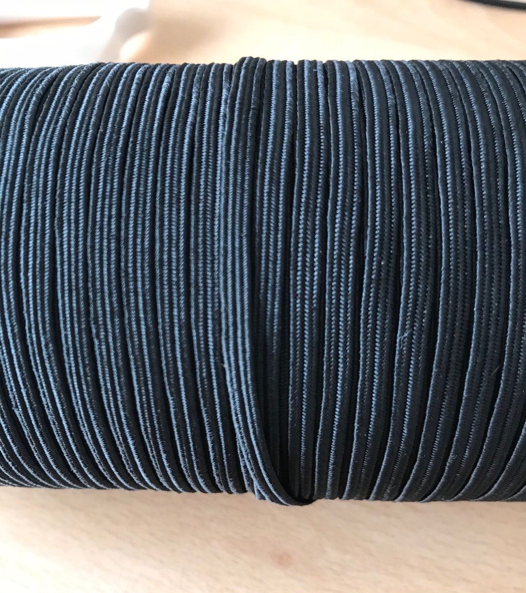 Elastic 3mm Black Elastic Elastic for Projects Elastic - Etsy
