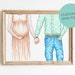 Baby Bump Pregnancy Illustration Art Print - Etsy