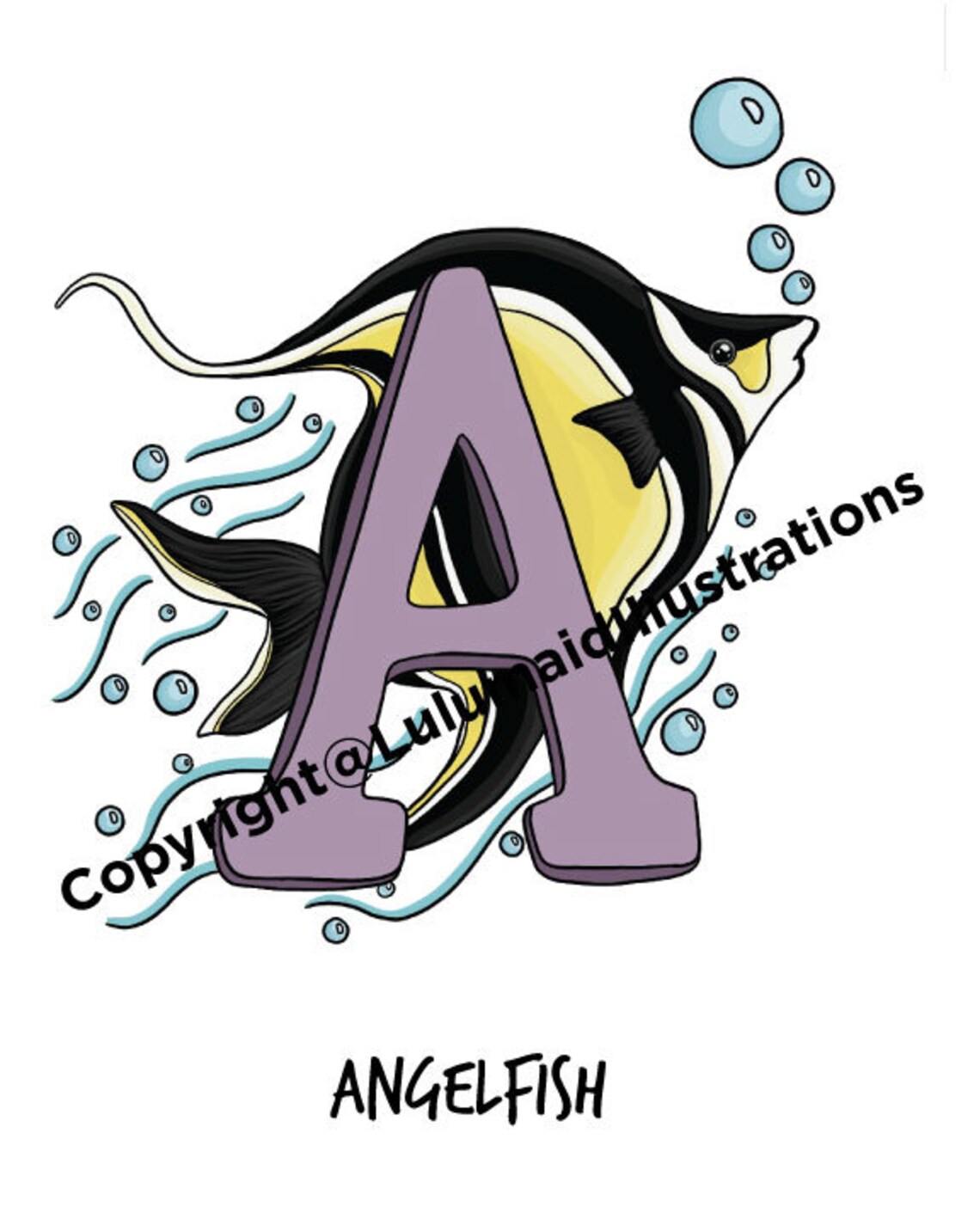 A to Z Under the Sea Alphabet Illustrated Flash Cards | Etsy