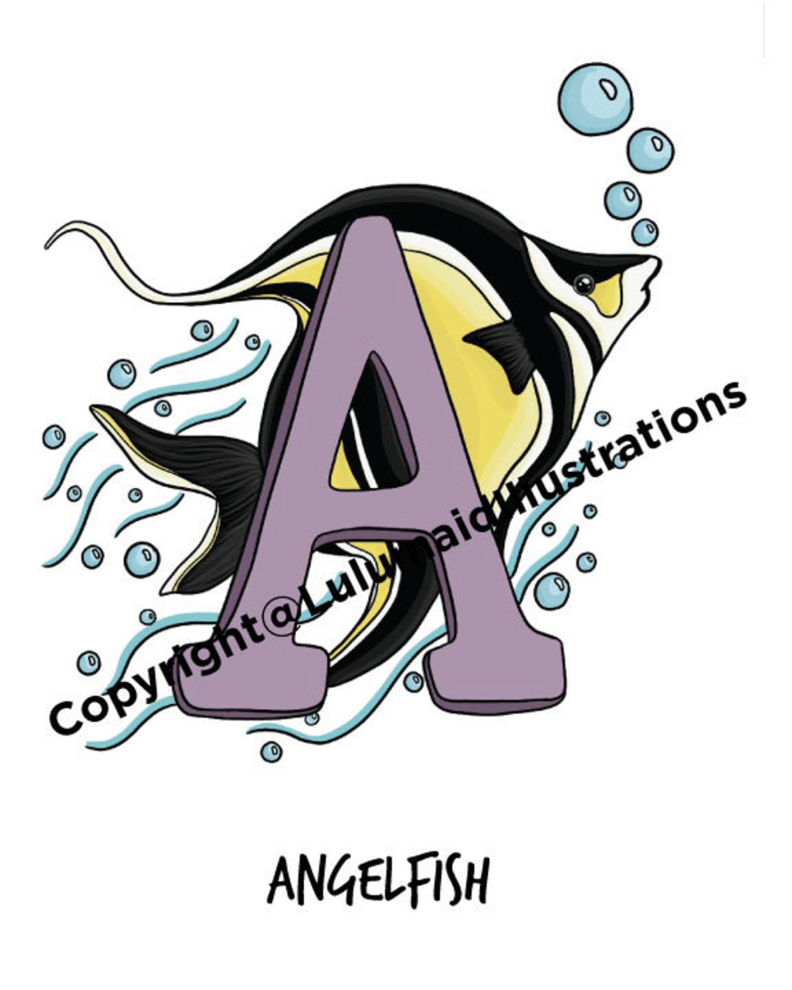 A to Z Under the Sea Alphabet Illustrated Flash Cards | Etsy