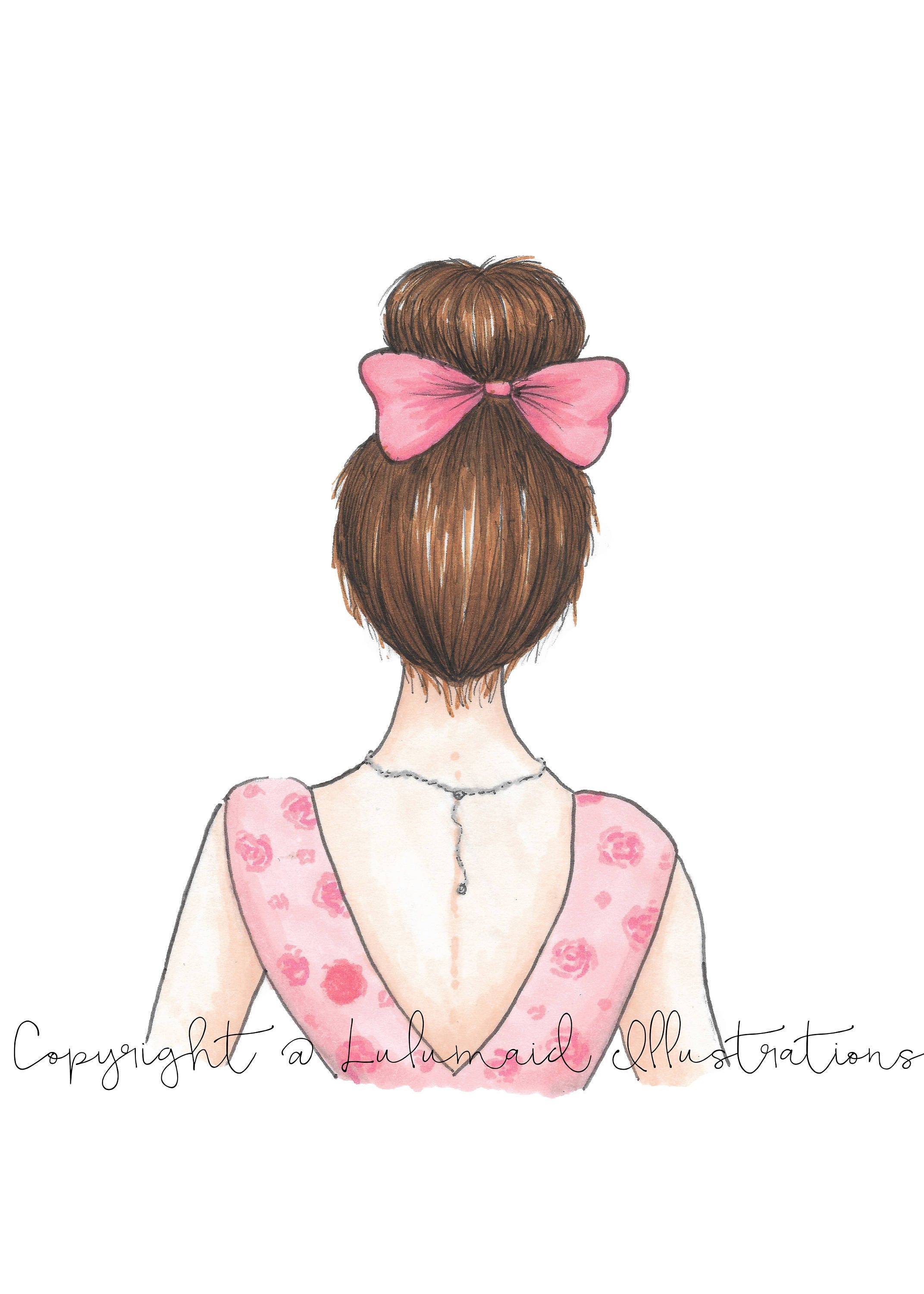 Pretty in Pink Fashion Illustration Art - Etsy