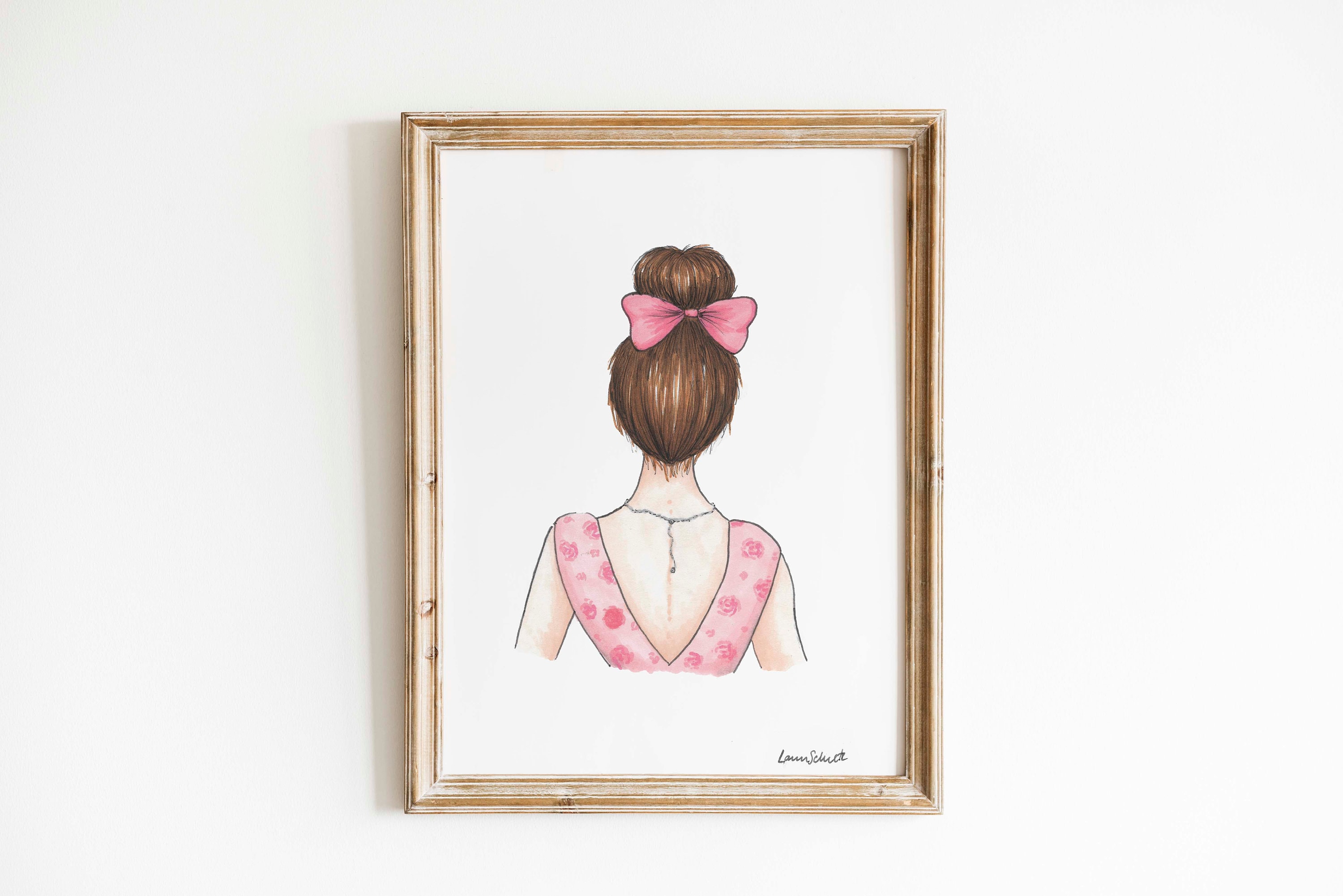 Pretty in Pink Fashion Illustration Art - Etsy