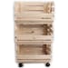 3 Tier Wooden Vegetable Food Storage Rack Trolley Storage Crate With ...