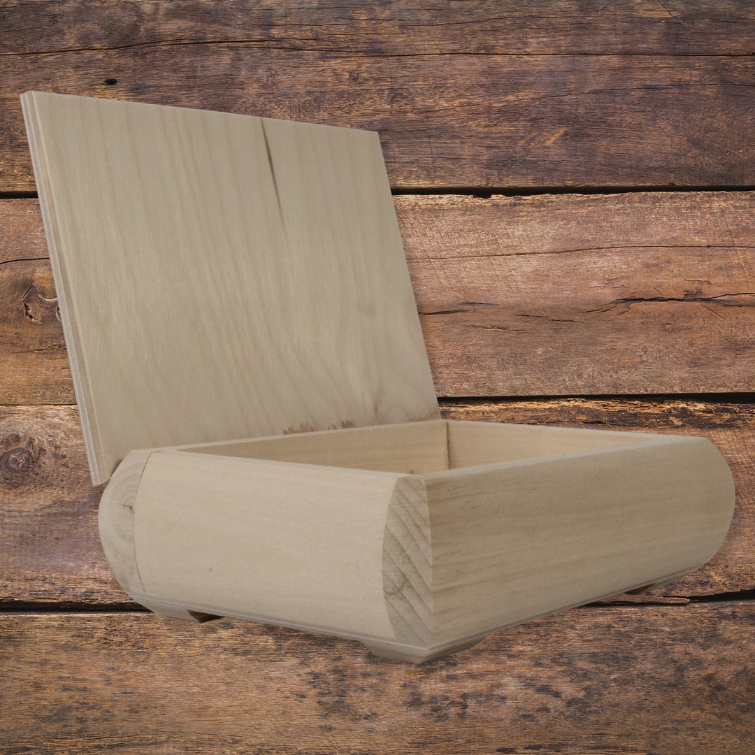 Retro Traditional Style Wooden Box 19x12x6 Cm | Craft Keepsake Memory ...