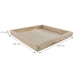 Square Wooden Shallow Tray | 30x30x3 Cm | Display Presentation Box ...